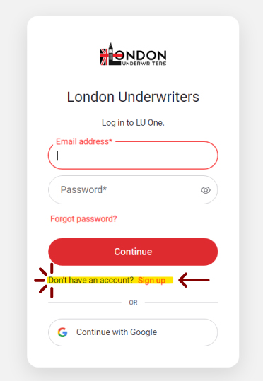 Steps To Create your LU One Account
